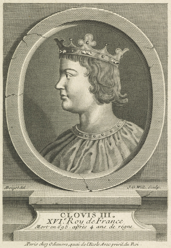 Clovis III, 680 -695. King of France by Johann Georg Wille | National ...