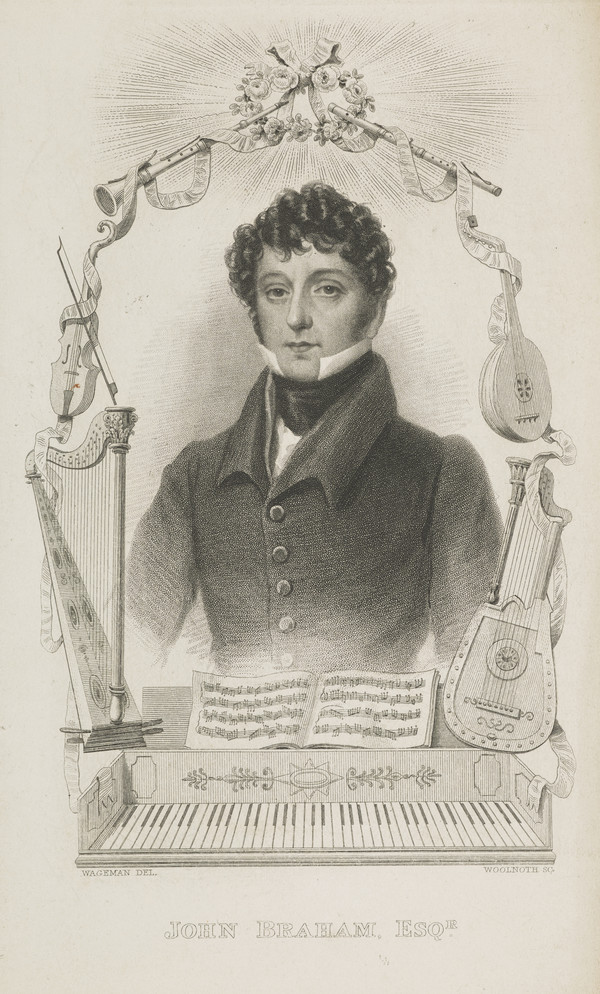 John Braham, 1774 - 1856. Singer and musician by Thomas Woolnoth ...