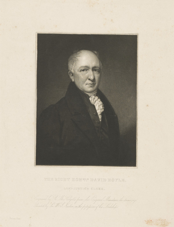 David Boyle, Lord Boyle, 1772 - 1853. Lord President of the Court of ...