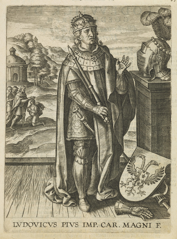 Louis the Pious. Son of the Emperor Charlemagne. Holy Roman Emperor ...