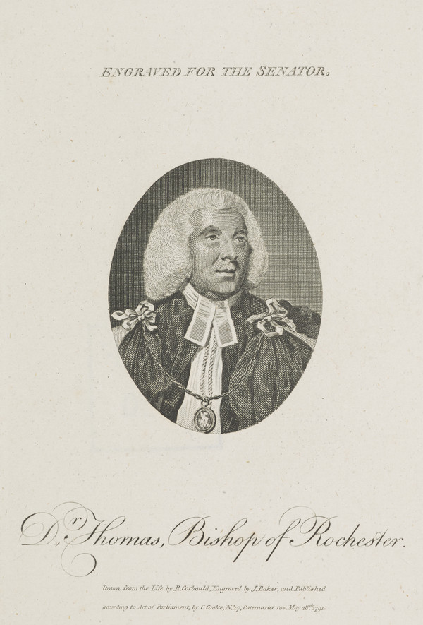 Dr John Thomas, 1712 - 1793. Bishop of Rochester by J. Baker | National ...