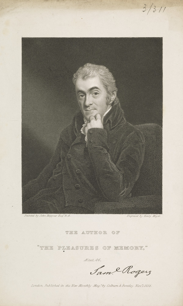 Samuel Rogers, 1763 - 1855. Poet by Henry Meyer | National Galleries of ...