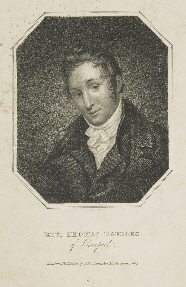 Rev. Thomas Raffles, 1788 - 1863. Independent minister at Liverpool by ...