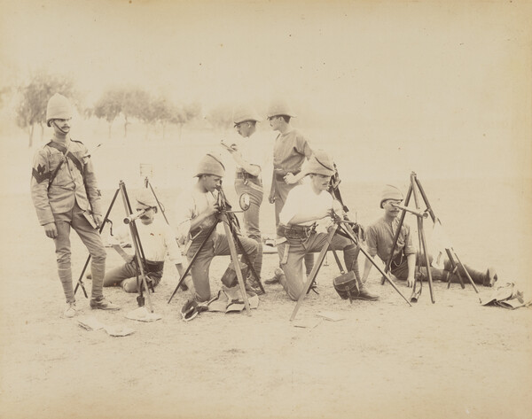 Signallers at work by Fred Mitchell & Co. | National Galleries of Scotland