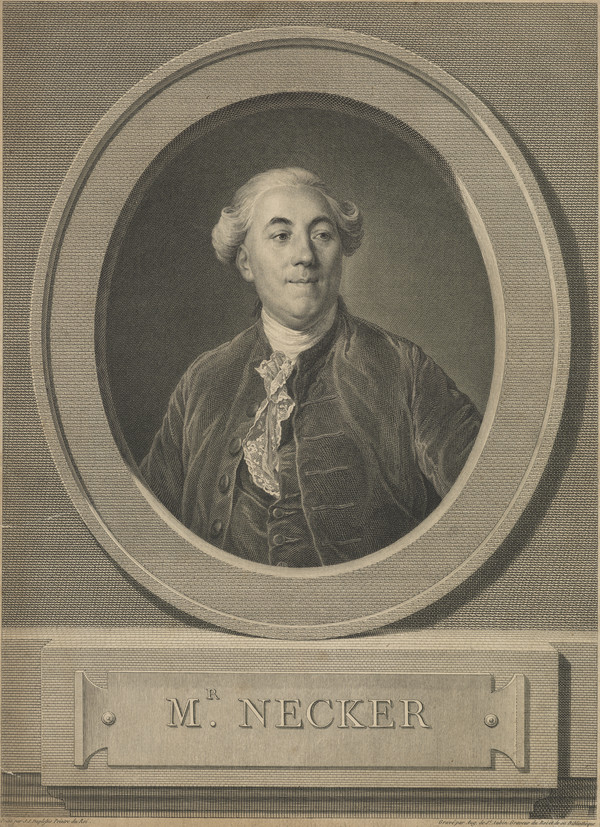 Jacques Necker, 1732 - 1804. Swiss statesman by Augustin de Saint-Aubin ...