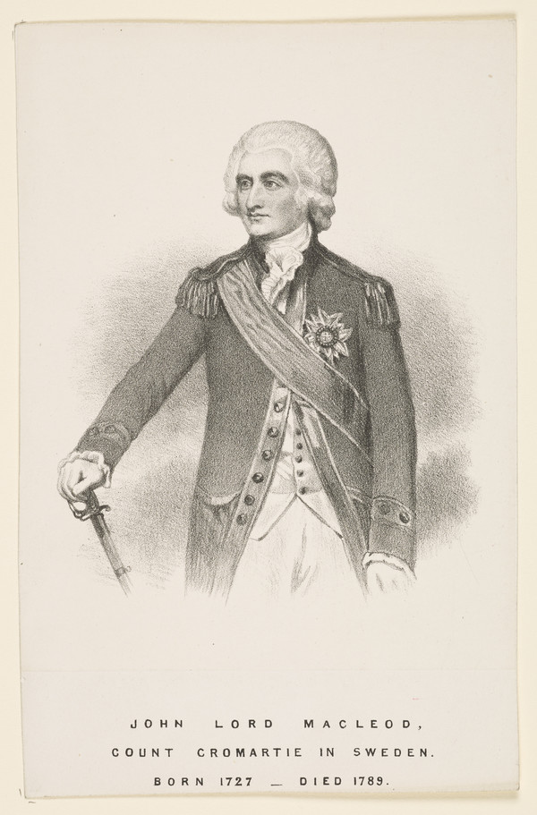 John Macleod, Lord Macleod, 1727 - 1789. Count Cromartie in Sweden ...