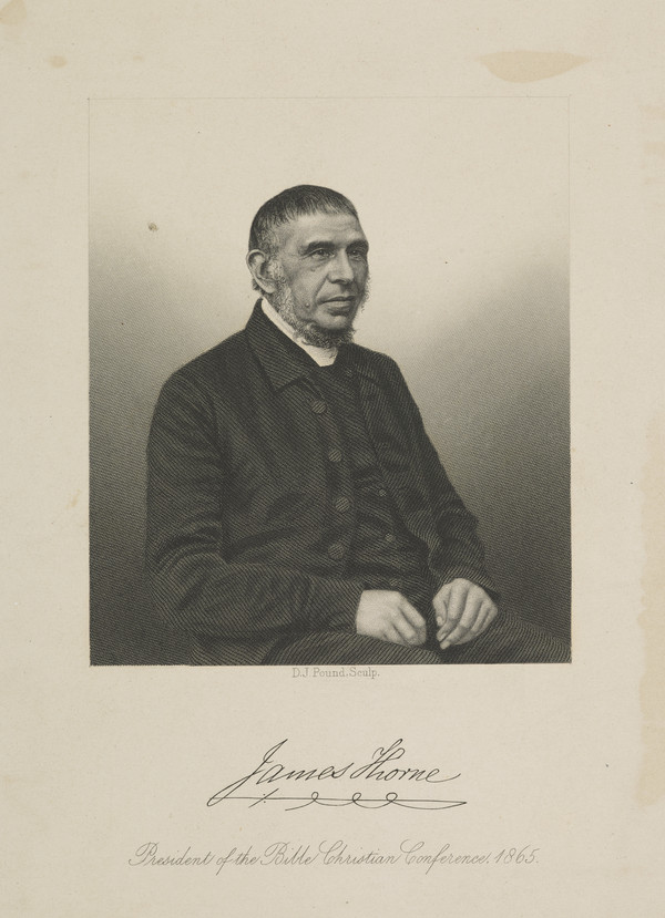 James Thorne, 1795 - 1872. President of the Bible Christian Conference ...