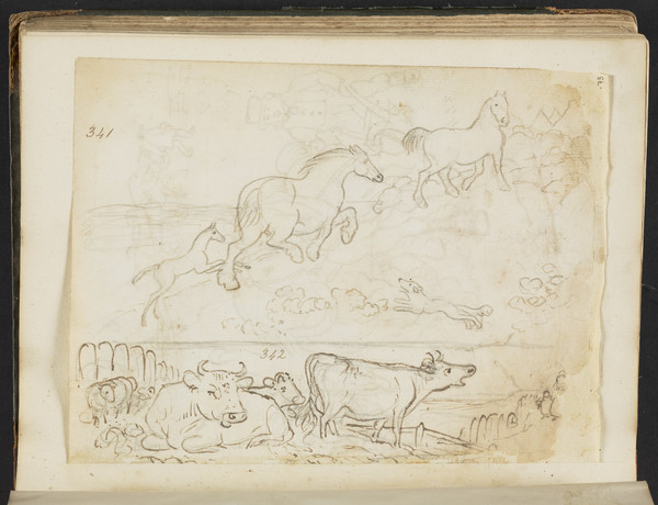 Two drawings of horses and cows by James Howe | National Galleries of ...