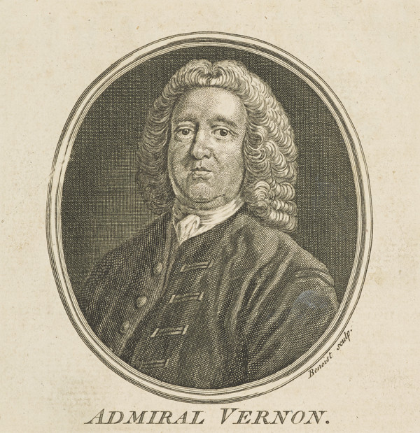 Edward Vernon, 1684 - 1757. Admiral; hero of Porto Bello by Guillaume ...