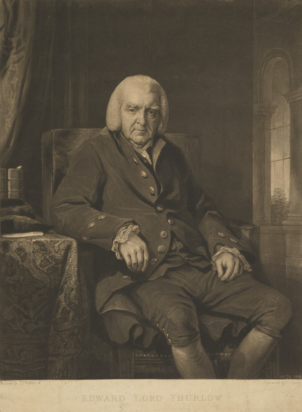 Edward Thurlow, 1st Baron Thurlow, 1731 - 1806. Lord Chancellor by ...