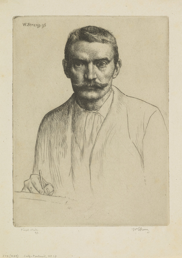 Self-portrait, No. 15 (Strang No. 372) by William Strang | National ...