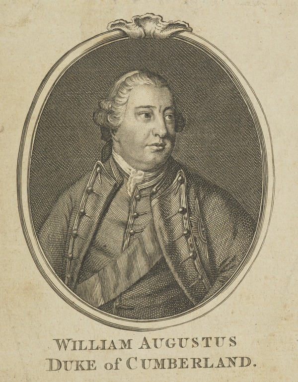 William Augustus, Duke of Cumberland, 1721 - 1765. Youngest son of ...