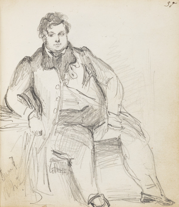Sketch of a Large Man by Alexander Abernethy Ritchie | National ...