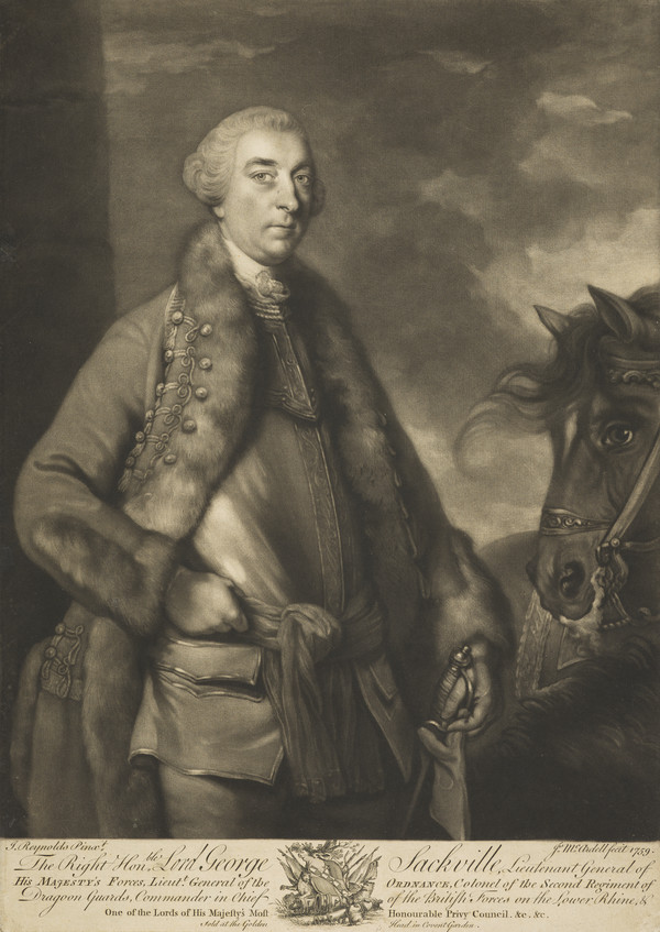 George Sackville Germain, 1st Viscount Sackville, 1716 - 1785. General ...