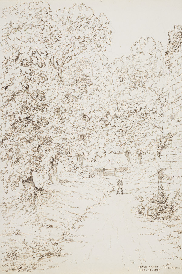 Roach (Roche?) Abbey Gate June 16 by James Nasmyth | National Galleries ...