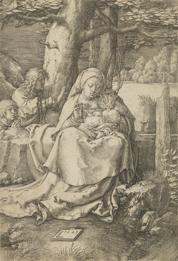 The Virgin and Child with Two Angels by Lucas van Leyden | National Galleries of Scotland