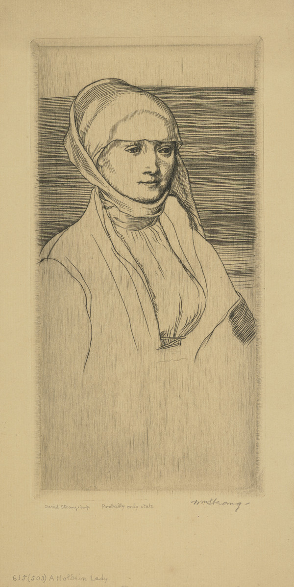 A Holbein Lady (Strang No. 615) by William Strang | National Galleries ...