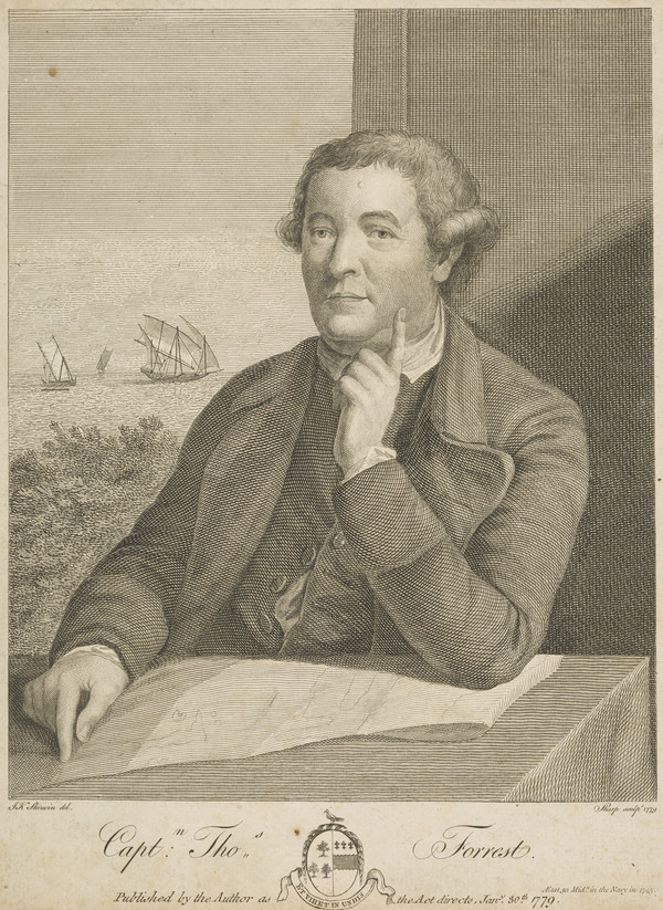 Captain Thomas Forrest, c 1729 - c 1802. Navigator and explorer in the ...