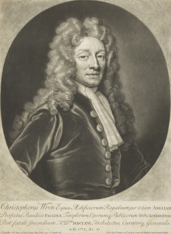 Sir Christopher Wren, 1632 - 1723. Architect by John Smith | National ...