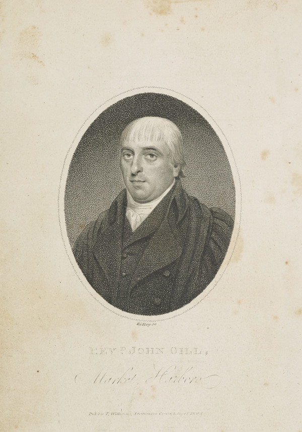 Rev. John Gill, active 1795. Dissenting minister at Market Harborough ...