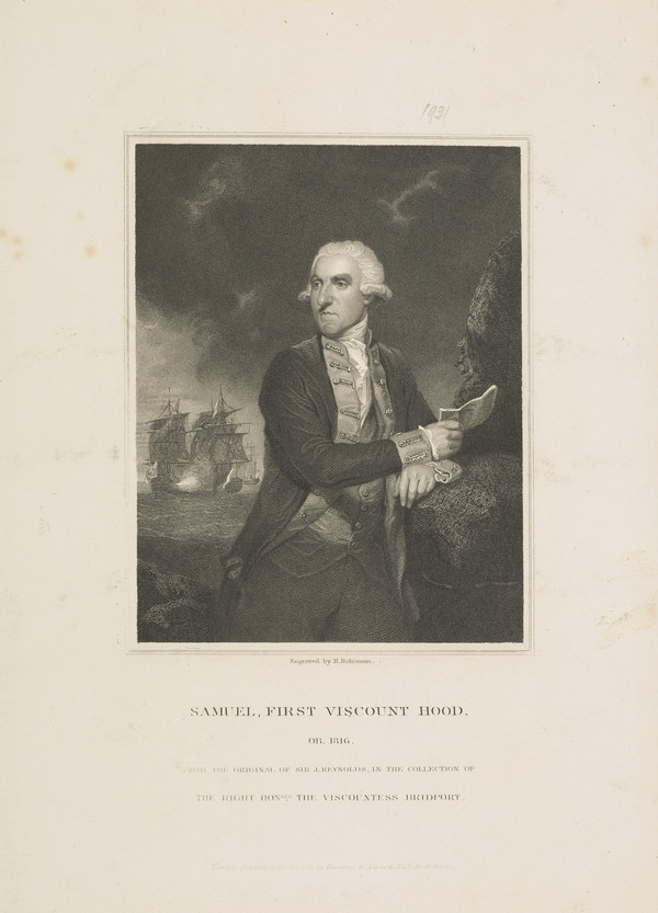 Samuel Hood, 1st Viscount Hood, 1724 - 1816. Admiral by John Henry ...