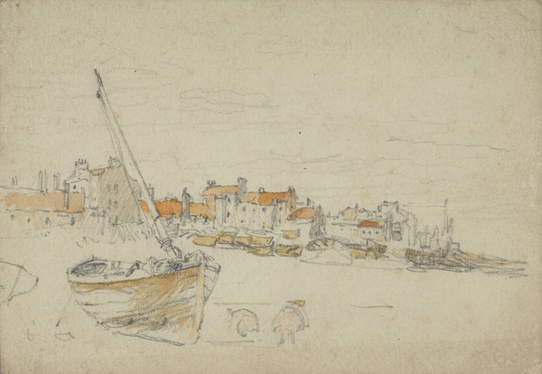 Boats and Figures on a Beach by Samuel Bough | National Galleries of ...