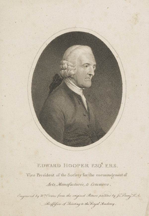 Edward Hooper, 1702 - 1795. Vice President of the Society for the ...