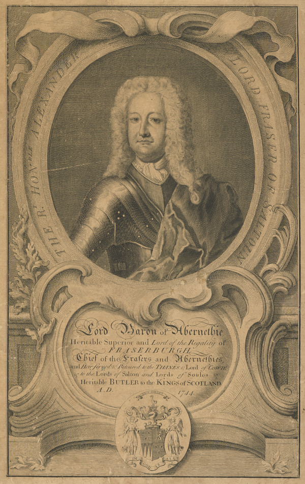 Alexander Fraser, 12th Lord Saltoun and Lord Baron of Abernethie, c ...