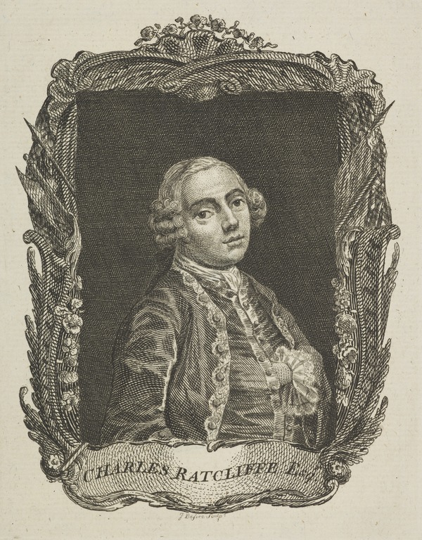 The Honourable Charles Radcliffe, 1693 - 1746. Son of the 2nd Earl of ...