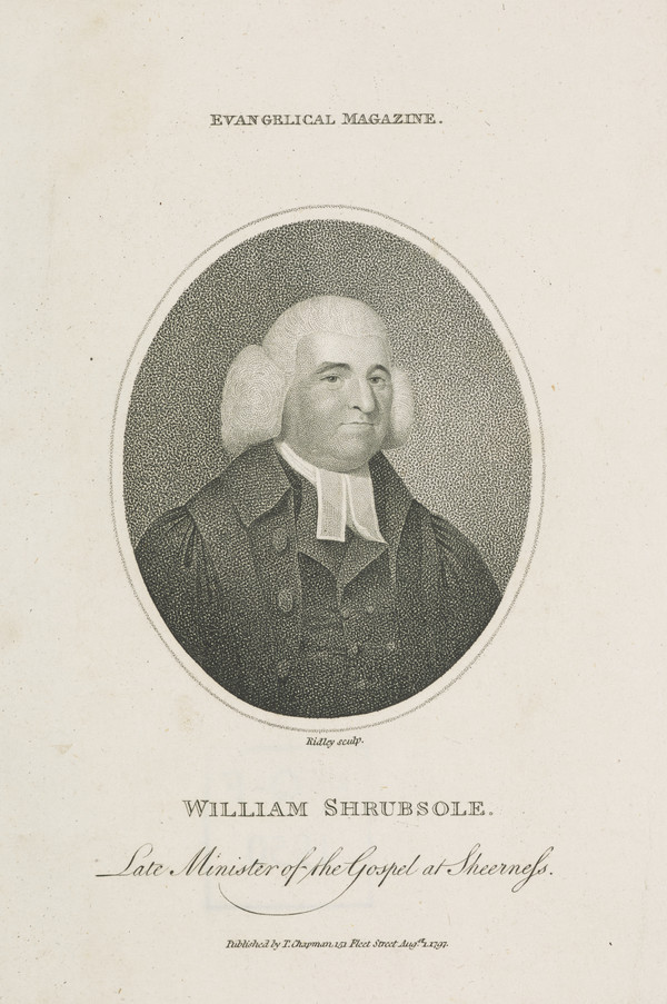 William Shrubsole, 1759 - 1829, of Sheerness. Secretary to the Committee of the Treasury and ...