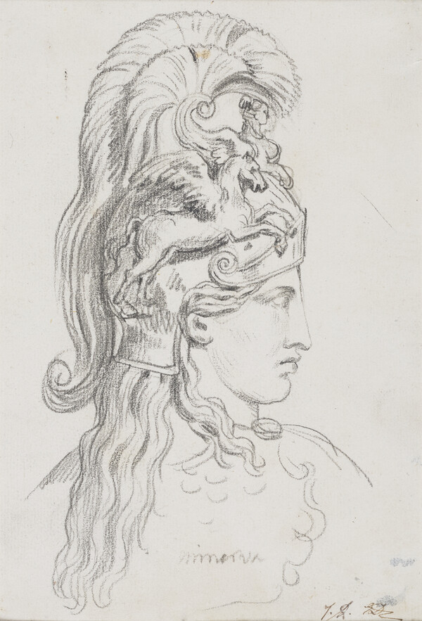 Head of Minerva in Profile by Jacques-Louis David | National Galleries ...