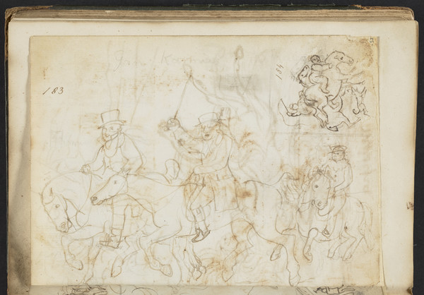 Two drawings of men on horseback by James Howe | National Galleries of ...