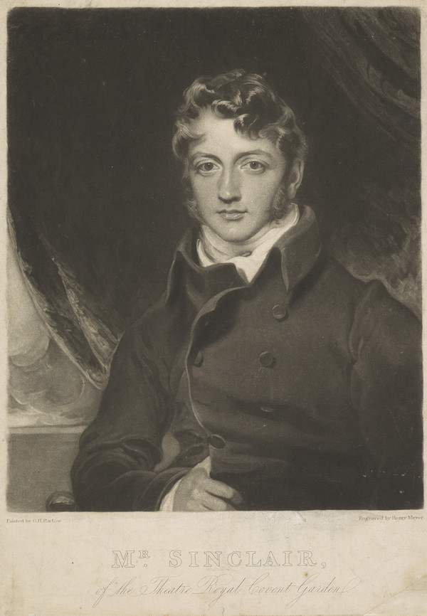 John Sinclair, 1791 - 1857. Singer at the Theatre Royal Covent Garden ...
