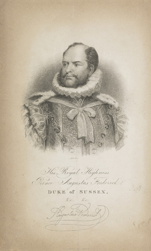 Augustus (Frederick), Duke of Sussex, 1773 - 1843. 6th son of George ...