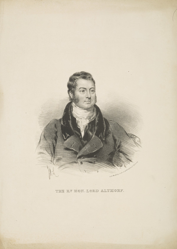 John Charles Spencer, 3rd Earl Spencer, also called (until 1834 ...