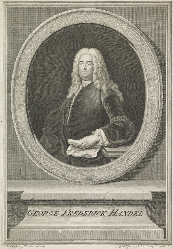 George Frederick Handel, 1685 - 1759. Composer and organist by Johann ...