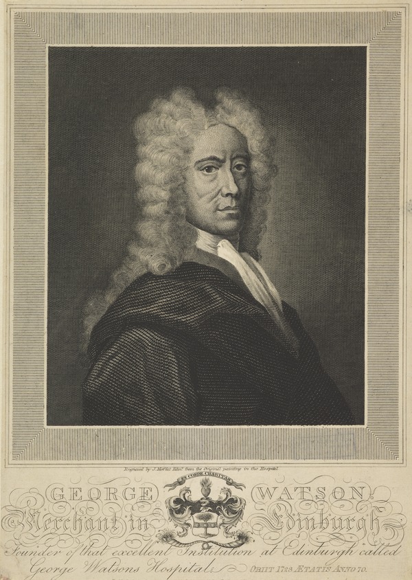 George Watson, 1653 - 1723. Founder of Watson's Hospital by John Moffat ...