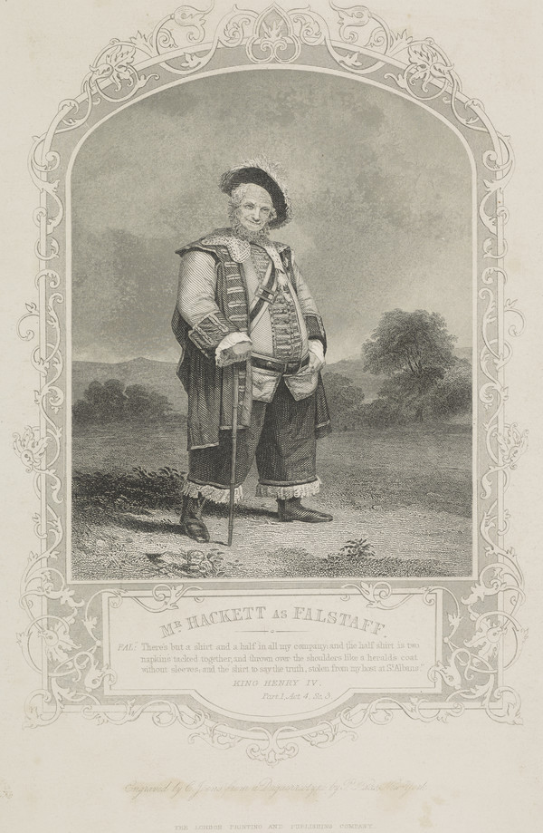 James Henry Hackett, 1800 - 1871. Actor by C.H. Jeans | National ...