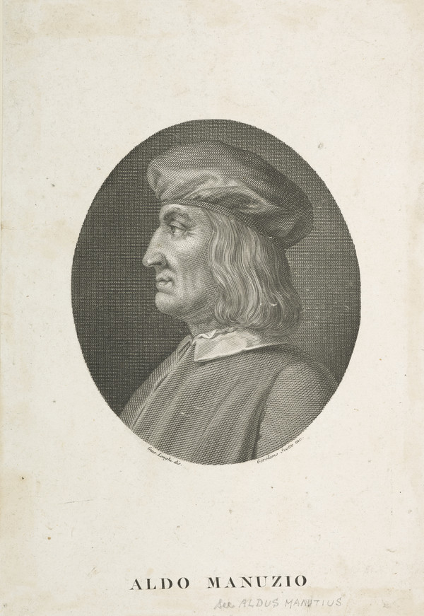 Manutius Aldus, 1450 - 1515. Venetian printer by Girolamo Scotto ...