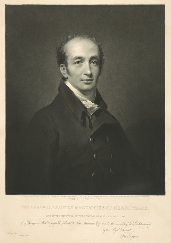 Alexander Maconochie-Wellwood, 2nd Lord Meadowbank, 1777 - 1861. Judge ...