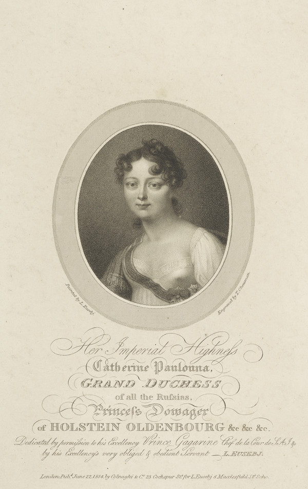 Catherine Pavlovna, 1788 - 1819. Duchess of Oldenburg by Thomas ...