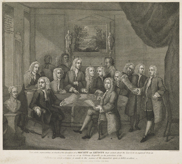 Members of a Society of Artists that existed about the year 1730 by ...