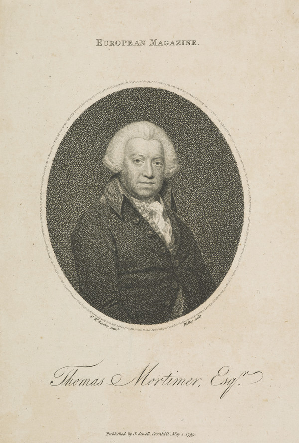 Thomas Mortimer, 1730 - 1810. Writer by Ridley | National Galleries of ...