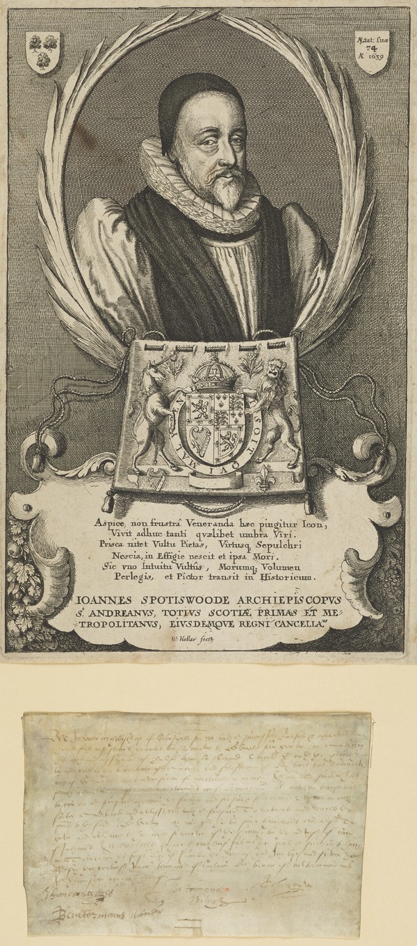 John Spottiswood, 1565 - 1639. Archbishop of St Andrews and Lord ...