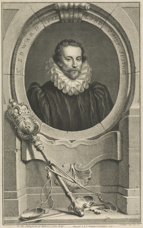 Sir Edward Coke, 1552 - 1634. Lord Chief Justice of England by Jacobus ...