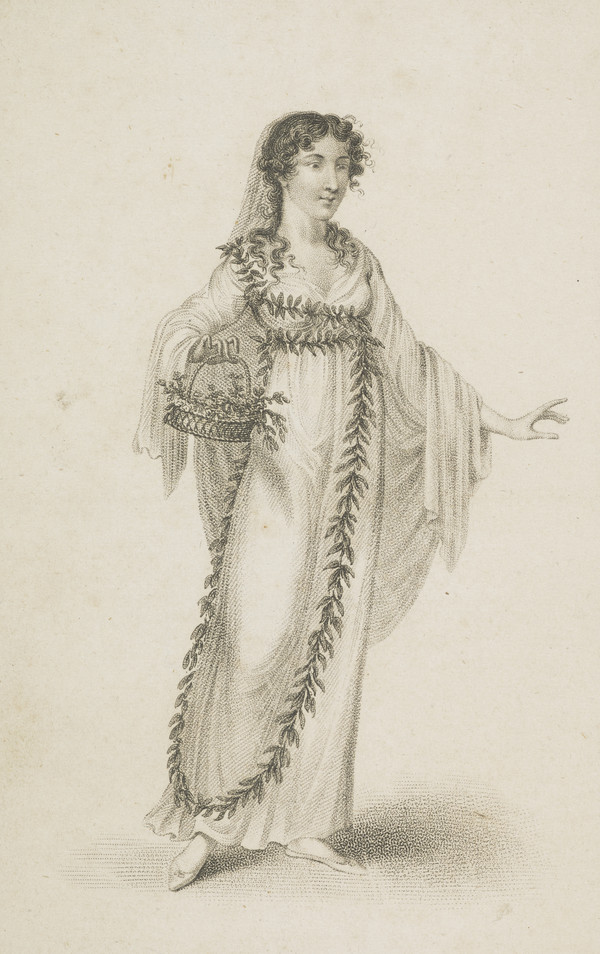 Frances Maria Kelly, 1790 - 1882. Actress, in the character of Ophelia ...