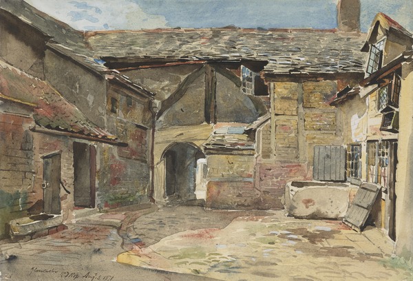 Yard of an Inn at Gloucester by Robert Thorburn Ross | National ...