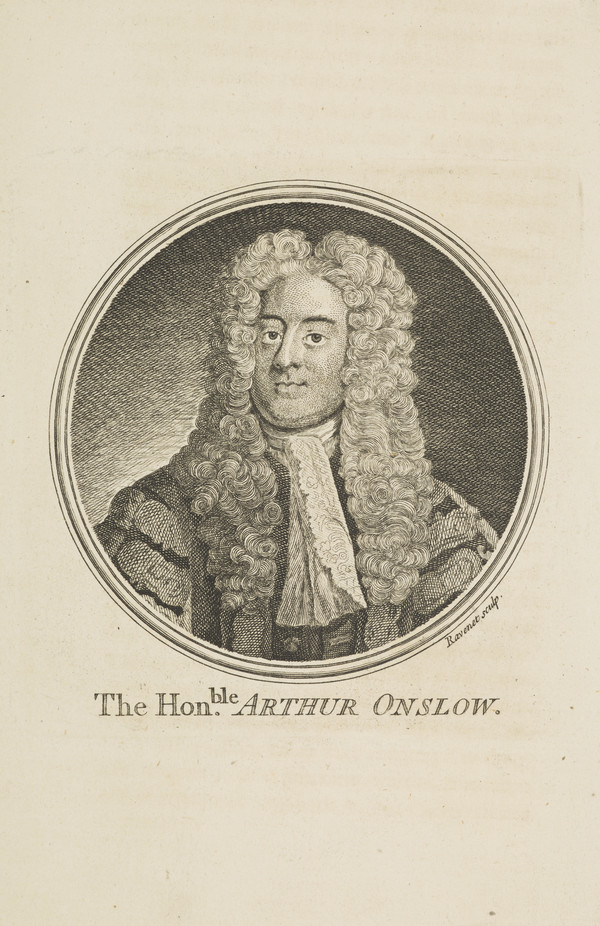 The Right Honourable Arthur Onslow, 1691 - 1768. Speaker of the House ...