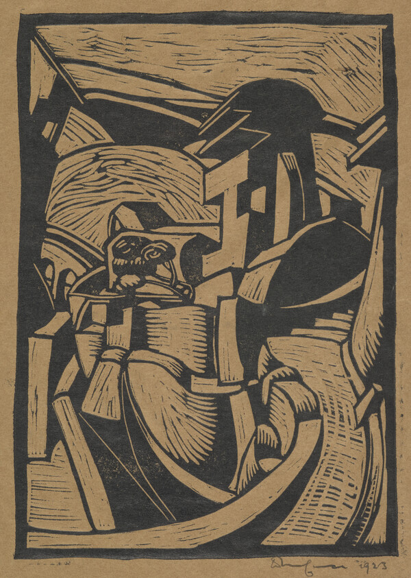 Mediterranean Hill Town by William McCance | National Galleries of Scotland