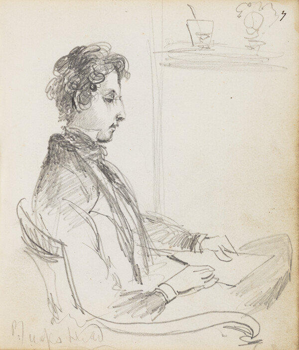 Portrait of a Man Writing by Alexander Abernethy Ritchie | National ...